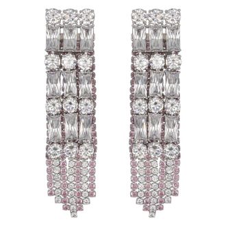 Self Portrait Crystal Droplet Earrings - - Accessories - Damen - Rosa - ONE SIZE