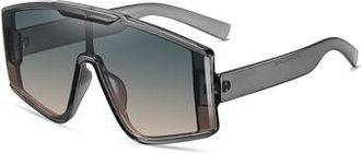 Generic Lunettes De Soleil Carr&eacute;es &Agrave; Monture Large For Hommes Et Femmes, Personnalis&eacute;es For Les F&ecirc;tes Et Les Photos.(Gray)