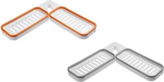 Cabilock 2 Stück Teiliges Drehbares Aufbewahrungsregal aus Hochwertigem Wandmontiertes Bohrfreies Badezimmer Wandregal zur Platzsparenden Kosmetik und Toilette