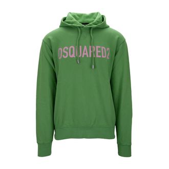 Dsquared2 Kapuzenpullover mit Kordelzug - - Sweatshirts & Hoodies - Herren - Gr&uuml;n - S