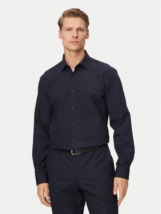 HUGO BOSS Hemd Koey 50561154 Dunkelblau Slim Fit