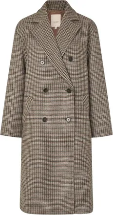 Masai Femme, Manteaux, Brun, Taille: 42 FR Manteau Double-Boutonnage