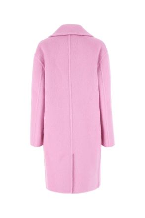 Bottega Veneta Womens Pink Wool Blend Coat 5600 Cappotti