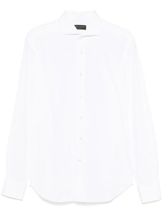 Dell'Oglio chemise à col italien - Blanc