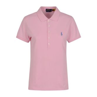 Polo Ralph Lauren Femme, Tops, Rose, Taille: 44 FR Julie Polo Slim Short Sleeve Polo