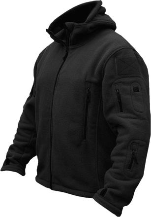 Generic Herren Fleecejacke Military Outdoor Winddichte Jacke Mit Kapuze - Milit&auml;r Taktische Warme Strickfleece-Jacke Mit Fleece Innenseite