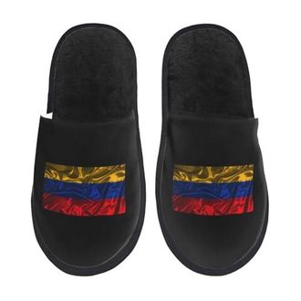 Generic Chaud Peluche Pantoufles Drapeau de style soie Chaussures L&eacute;g&egrave;re Chaussons pour Homme pour Maison Int&eacute;rieur Hiver M