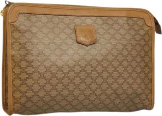 Celine Pre-owned Cuir pochettes-minaudieres - Femme - Pre-owned - Beige - Taille: ONE Size