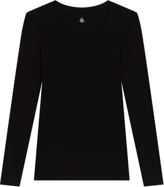 Petit Bateau Damen Tee Shirt Unterwäsche Tag, Schwarz, M