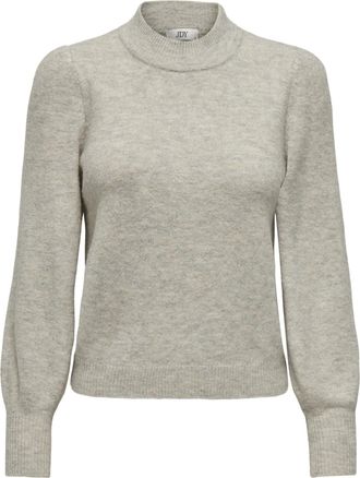 Jacqueline de Yong JACQUELINE de YONG JDY Damen Pullover Strick Rundhals Langarm Regular fit modisch Oberteil, Farben:Beige, Gr&ouml;&szlig;e:XL