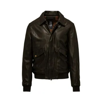 Bomboogie Homme, Vestes, Brun, Taille: M Giacca in Pelle Balt