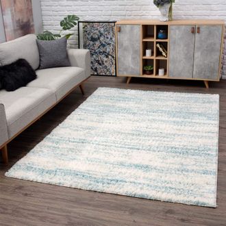 Carpet City Shaggy Pulpy 524 Blau 80x150 cm
