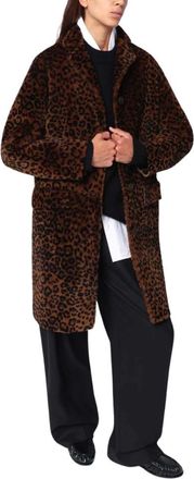 Salvatore Santoro Femme, Manteaux, Brun, Taille: 38 FR Manteaux en Cuir Marron