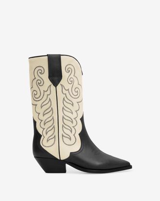 Isabel Marant Bottes Duerto - Femme - Noir Et &Eacute;cru - Taille41 - Isabel Marant