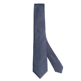 Ermenegildo Zegna Homme, Accessoires, Bleu, Taille: ONE Size Cravate en Soie Bleue Qualité Premium