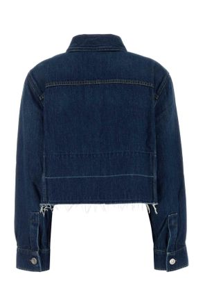 Givenchy Womens Edge Shirt Blue Cotton Denim