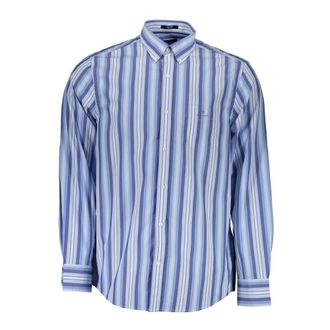 GANT Homme, Chemises, Bleu, Taille: M Chemise Bleue Manches Longues Boutonn&eacute;e