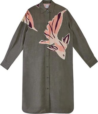 Paul Smith Femme, Robes, Multicolore, Taille: 36 FR Abito Chemisier Kingyo