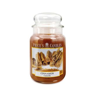 Price's Candles Candles Duftkerze Zimt im Glas mit Glasdeckel PBJ010610