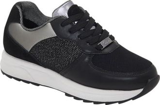 Scholl Femme Beverly Laces Sandale, Black, 38 EU