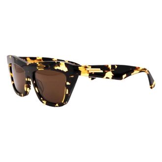 Bottega Veneta Braune Schildpattquadrat-Sonnenbrille - - Accessories - Damen - Mehrfarbig - 55 MM