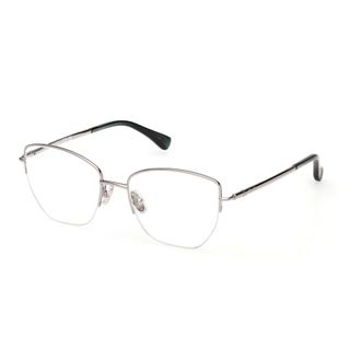 Max Mara Monture optique g&eacute;om&eacute;trique &agrave; demi-cerclage - unisex - Accessoires - Gris - Taille: 53 MM