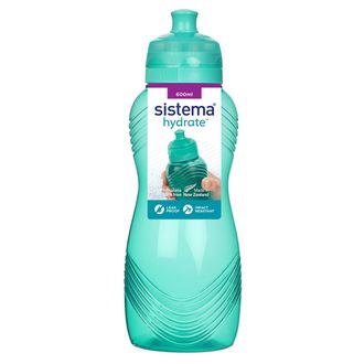 Sistema Twist n Sip Squeeze Sports Wasserflasche | auslaufsichere Wasserflasche | 600 ml | BPA-frei | farblich sortiert