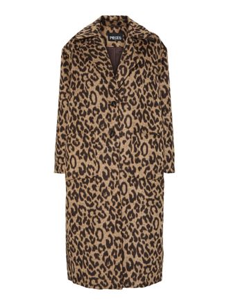 Pieces Pcjili Leo Long Printed Coat
