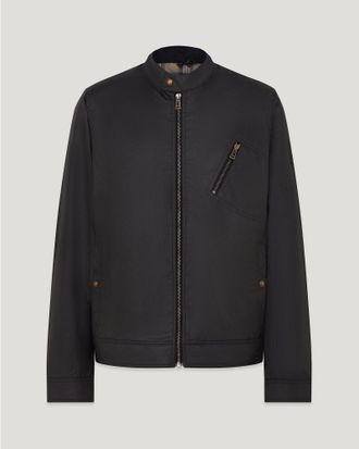 Belstaff Veste Sideline Pour Homme Coton Cir&eacute; Bleu Marine Fonc&eacute; 2xl