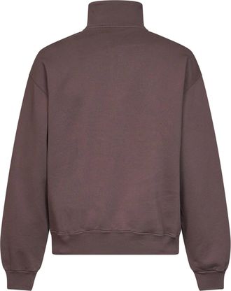 Jacquemus Half-Zip Cotton Sweatshirt - Brown
