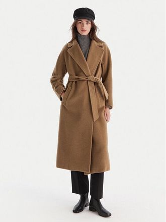Max Mara Wollmantel Tempera 2525016082 Braun Regular Fit