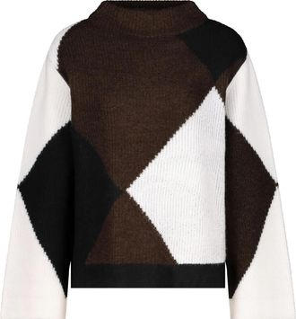 Monari Eleganter Strickpullover - - Knitwear - Damen - Mehrfarbig - S