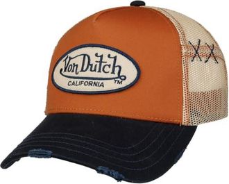 Von Dutch Casquette Trucker avec Filet Adulte Effet usé et Patch brodé Used TU