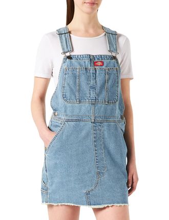 Dickies Damen Hopewell Denim Bb Kleid, Grau (Grey LBL), 60 (Herstellergr&ouml;&szlig;e: 28)