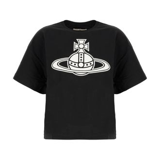 Vivienne Westwood Orb-Logo T-Shirt - - Tops - Damen - Schwarzk - XS