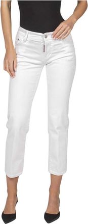 Dsquared2 Femme, Jeans, Blanc, Taille: 38 FR Pantalone 5 Tasche