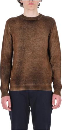 Avant Toi Homme, Pulls, Brun, Taille: L Maille R&eacute;versible &agrave; Col Rond