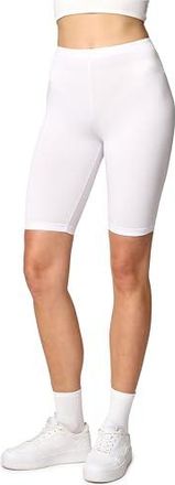 Merry Style Leggings Femme Court Tenue Sport Short MS10-145 (Blanc, XXL)