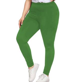 Generic Legging pour femme - Grandes tailles - Pantalon de yoga - Pantalon de sport - Taille haute - Noir - Opaque - Legging de fitness - Pantalon de course -