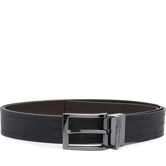 Emporio Armani Homme, Accessoires, Noir, Taille: ONE Size Ceinture de Mode Noire pour Homme