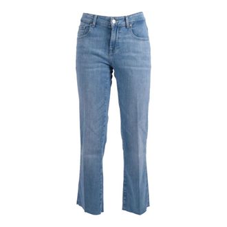 7 For All Mankind Calie Straight Ankle - - Jeans - Damen - Blau - W25