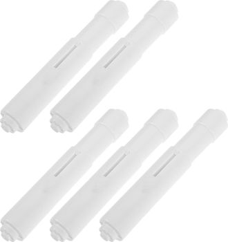 Lurrose 5 Stück Teiliges Toilettenpapierrollen Ersatzachsen aus Robustem Abs Material Federbelastete Papierhalter Stangen Passend für Wand Aufsteckhalter im B