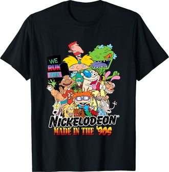 Nickelodeon Made In The 90s Multi Franchise Group Shot T-Shirt