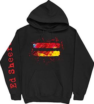 Ed Sheeran Sweat-Shirt À Capuche Equals Logo Nouveau Officiel Homme Noir Size L