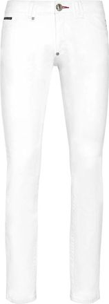 Philipp Plein Herren, Jeans, Wei&szlig;, W38Gr&ouml;&szlig;e