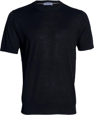 Paolo Pecora Homme, Tops, Noir, Taille: XL T-Shirt Col Rond