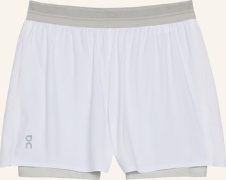 On 2-In-1-Laufshorts Performance weiss