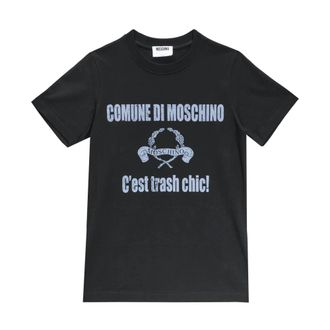 Moschino Trash Chic T-Shirt - - Tops - Damen - Schwarzk - M