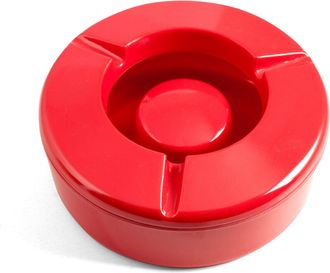 hOme Home CHIO 9002003 Aschenbecher, Winddicht, Durchmesser 2,5 cm, Rot, aus Melamin, 12 x 12 x 5 cm