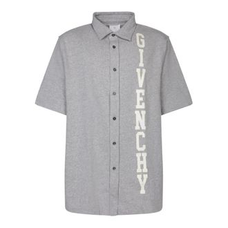 Givenchy College Shirt in Fleece - - Shirts - Herren - Grau - L